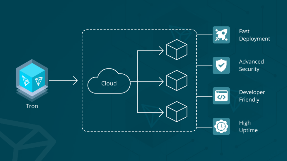 Tron blockchain launch and management service