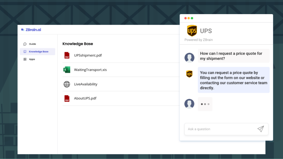 ZBrain- ChatGPT for Logistics